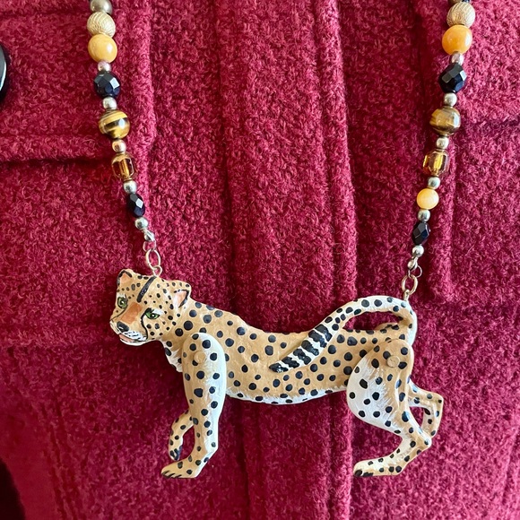 Dorian Design | Jewelry | Dorian Design Vintage Leopard Pendant | Poshmark